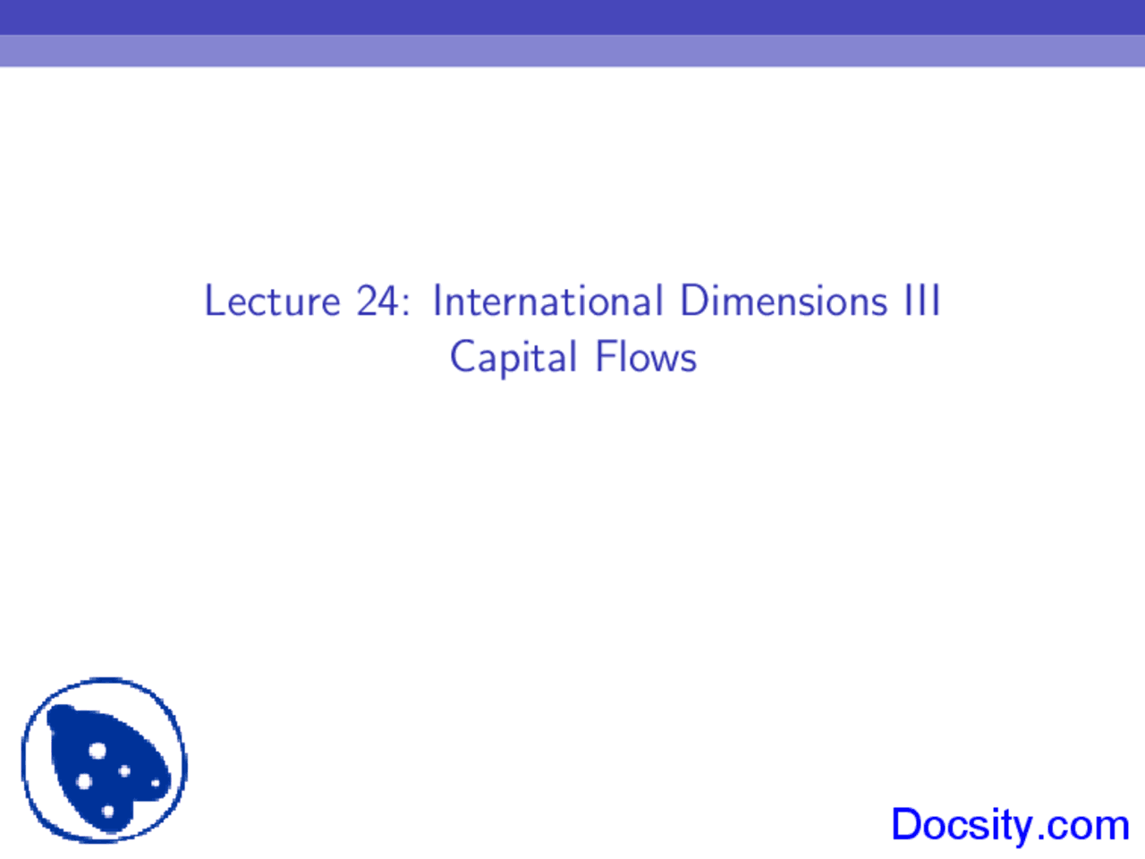 Capital Flows Challenge Of World Poverty Lecture Slides Docsity