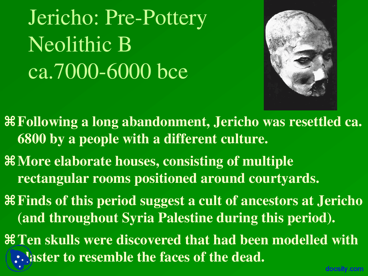 Jericho Intercultural Humanities Lecture Slides Docsity