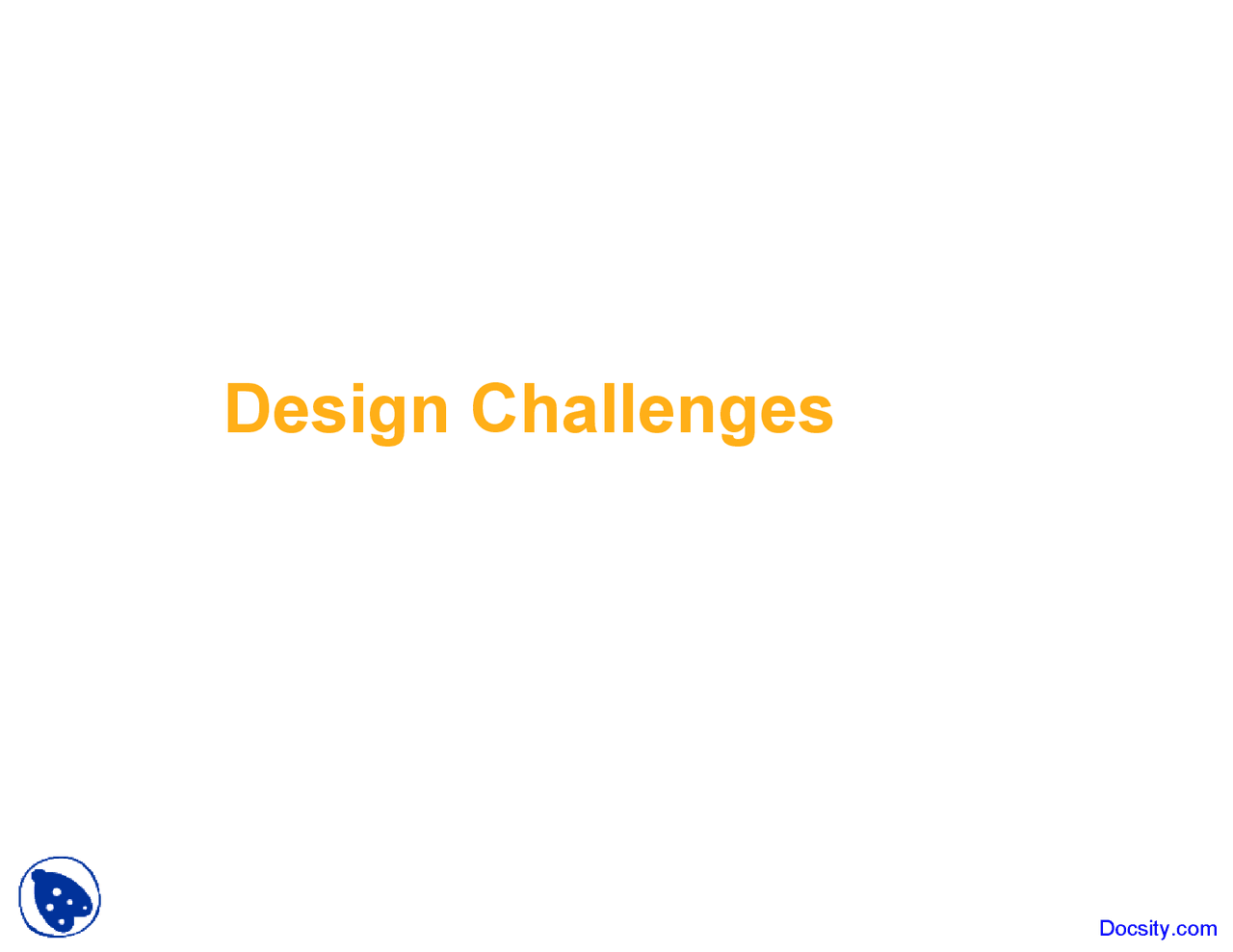 Design Challenges Design And Dissemination Lecture Slides Docsity