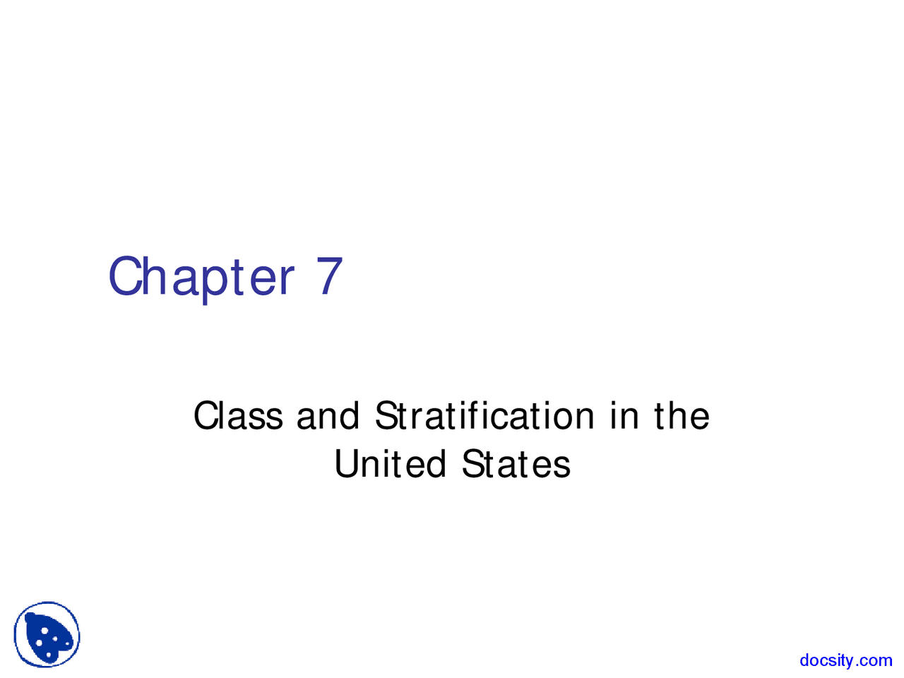Social Stratification and Inequality in the United States: Class ...