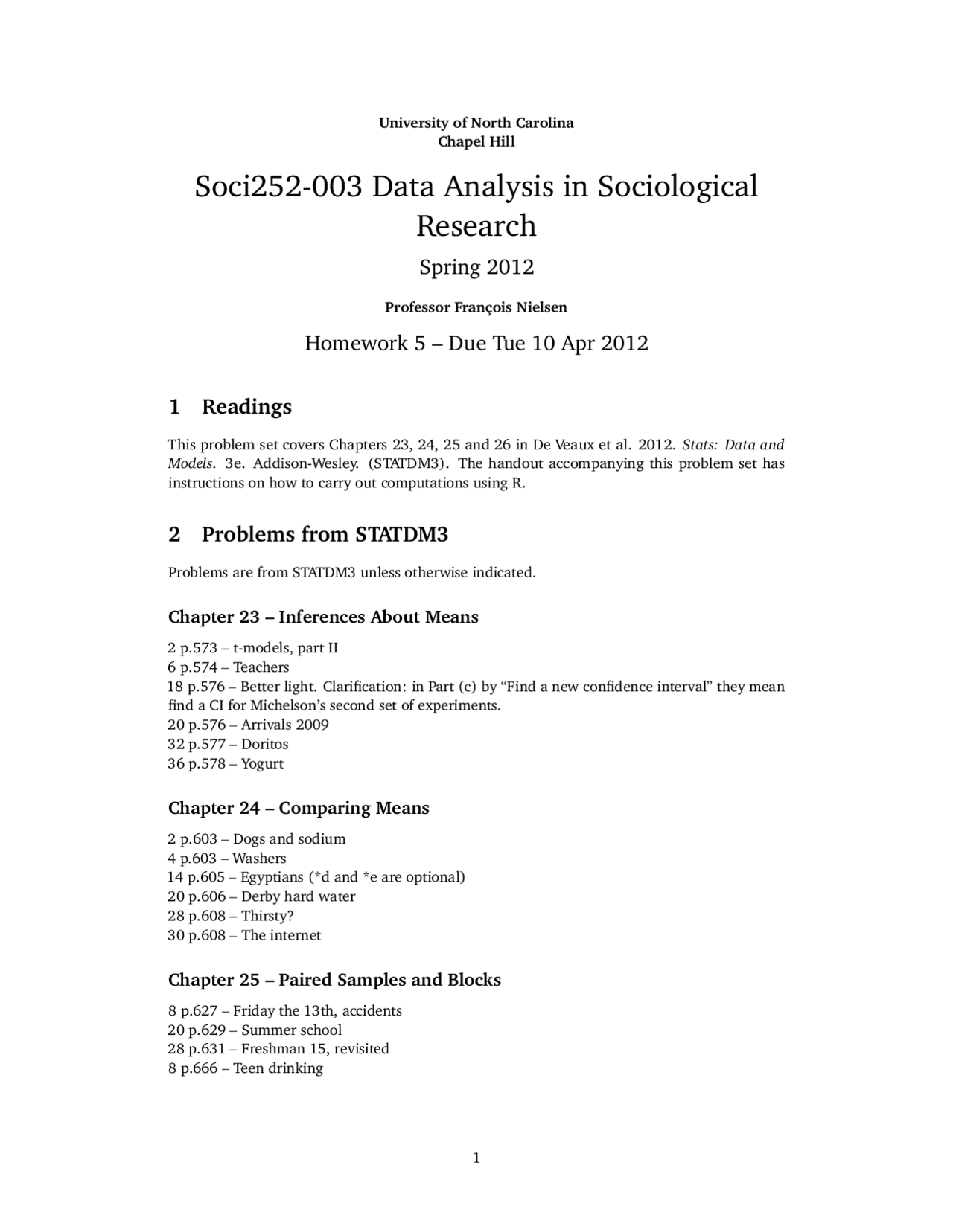 Inferences About Means Data Analysis In Sociological Research Home
