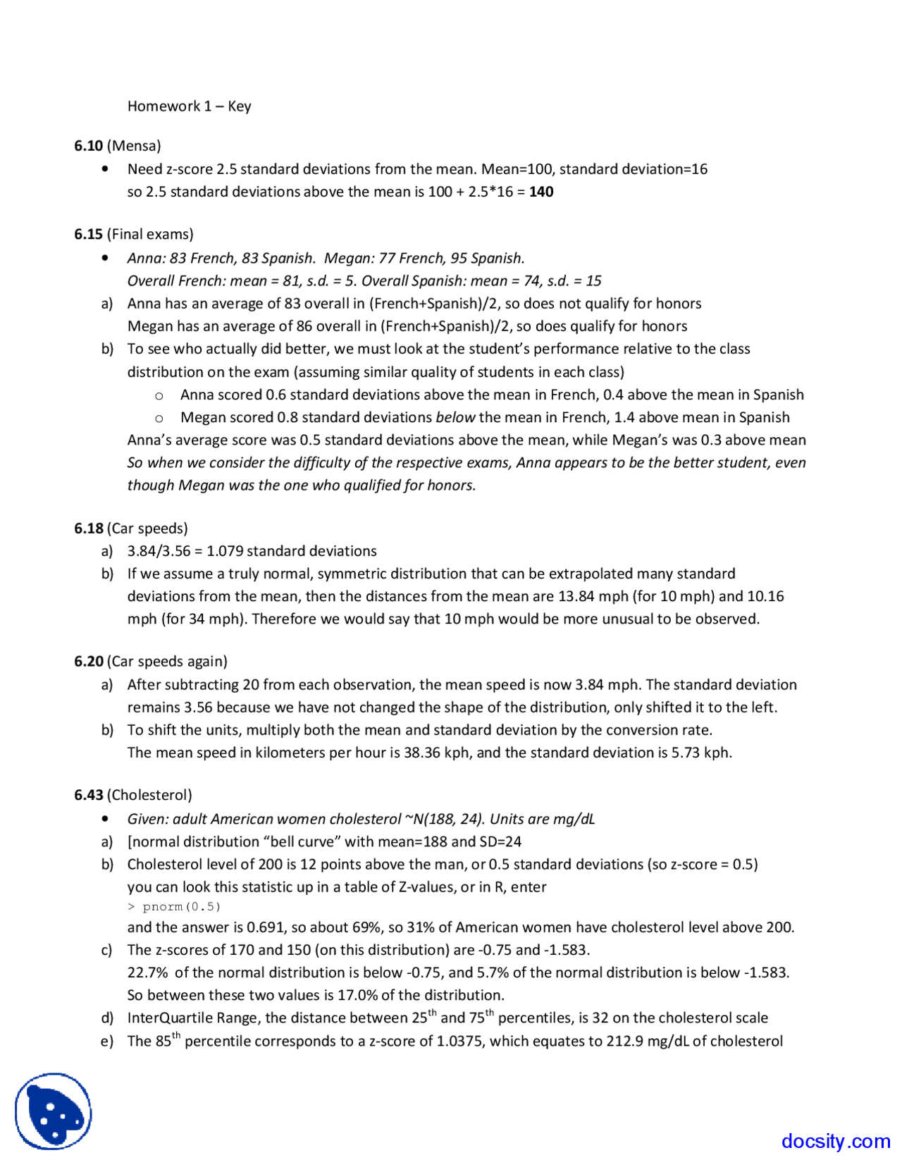 Statistical Analysis: Z-Scores, Correlation, and Regression | Exercises Advanced Data Analysis ...