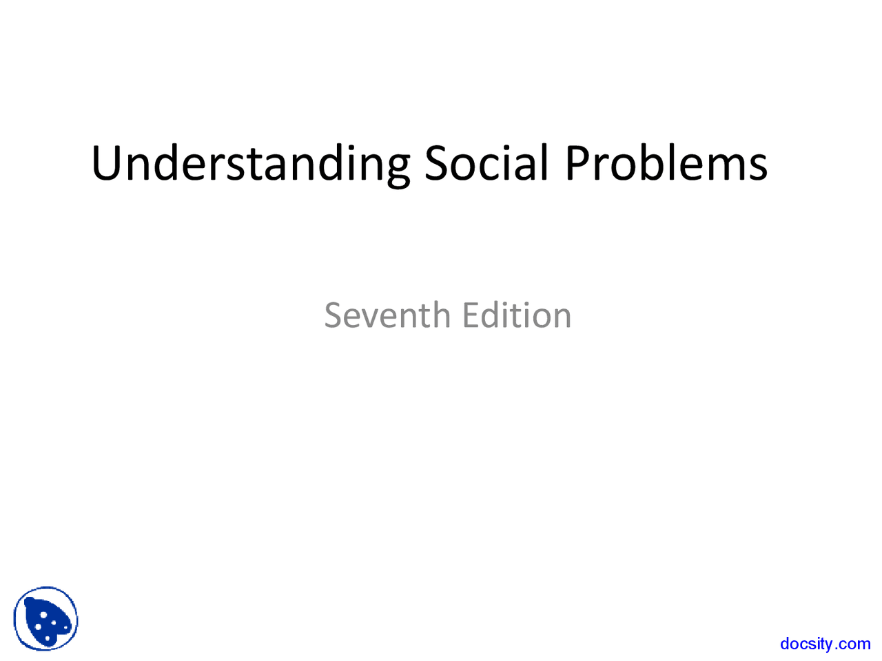 Understanding Social Problems - American Social Problems - Lecture ...