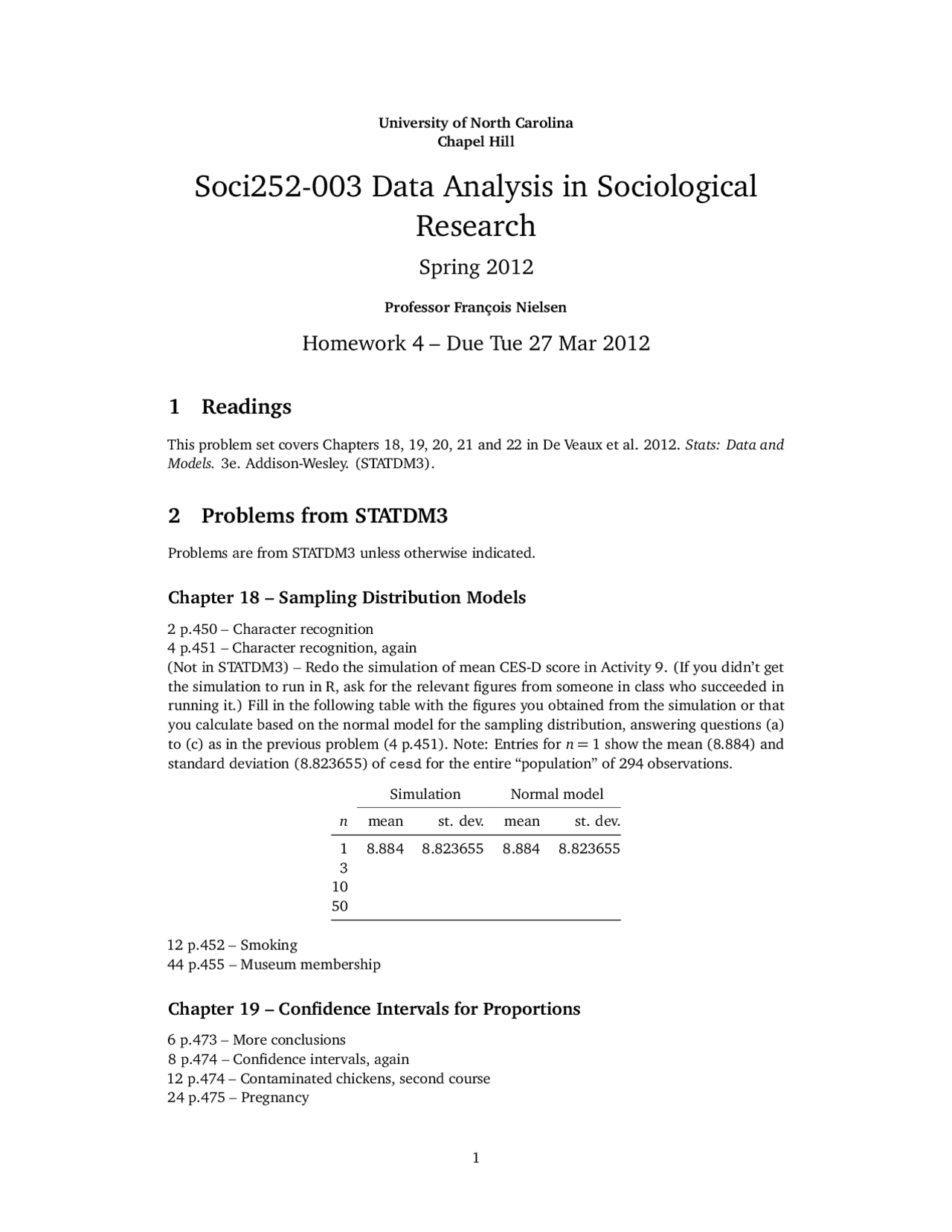 Sampling Distribution Models Data Analysis In Sociological Research