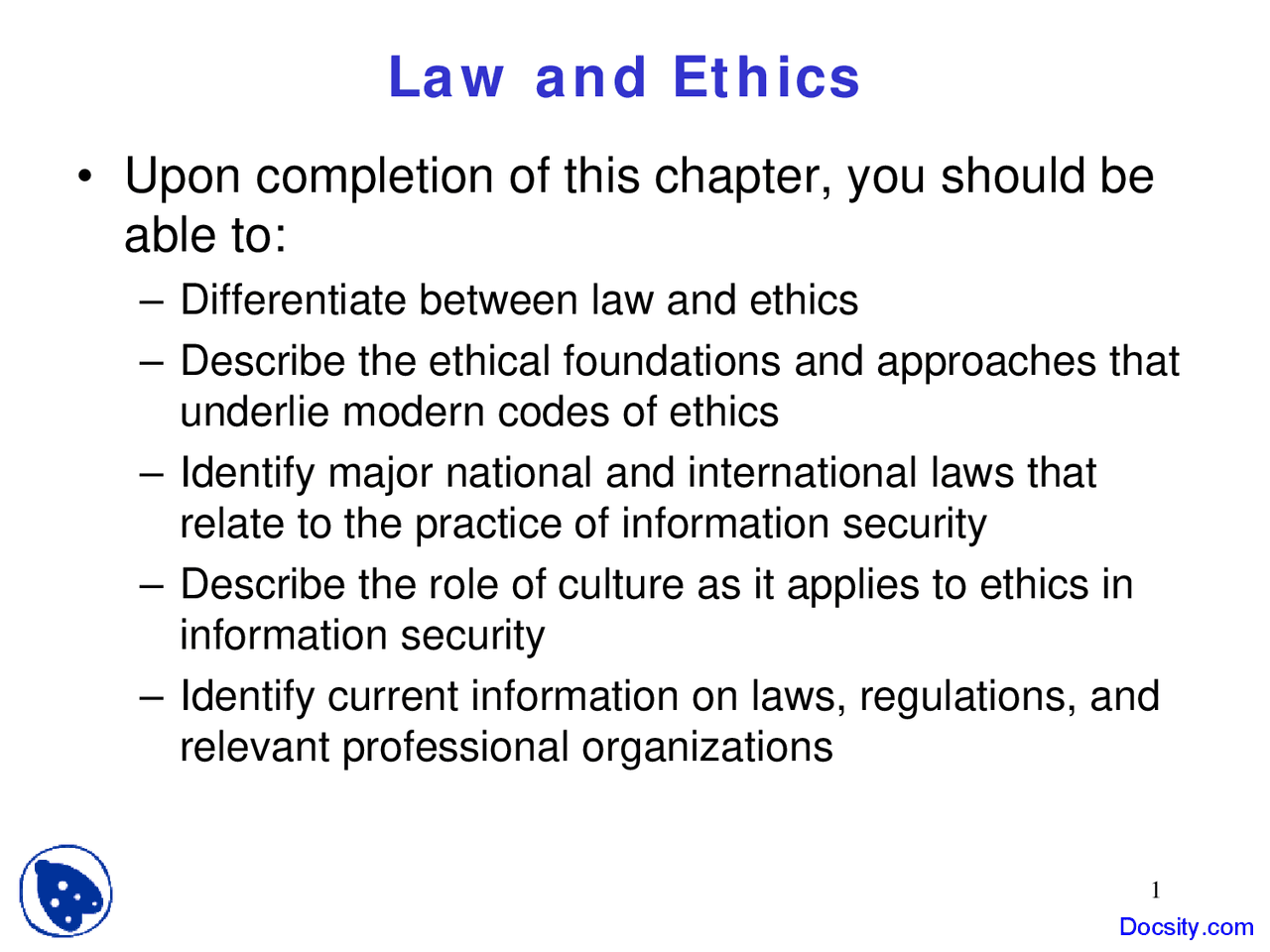 Law And Ethics Sociology Lecture Slides Docsity