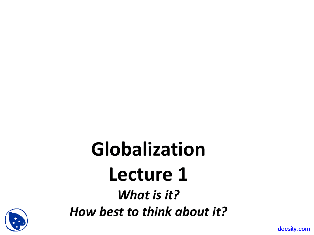 Globalization Modernity And Social Theory Lecture Slides Docsity