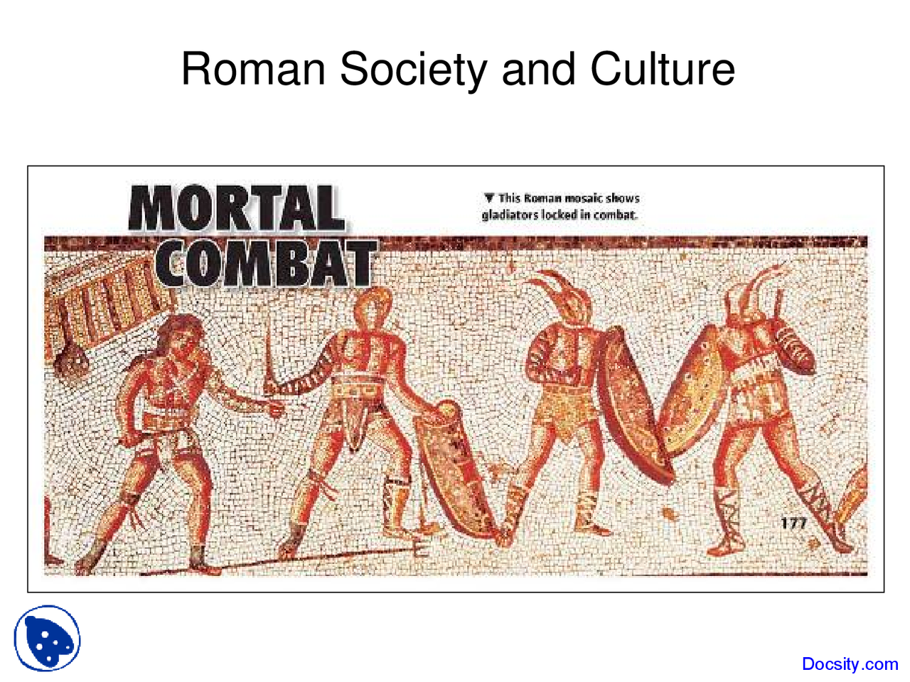 Roman Society And Culture Sociology Lecture Slides Docsity