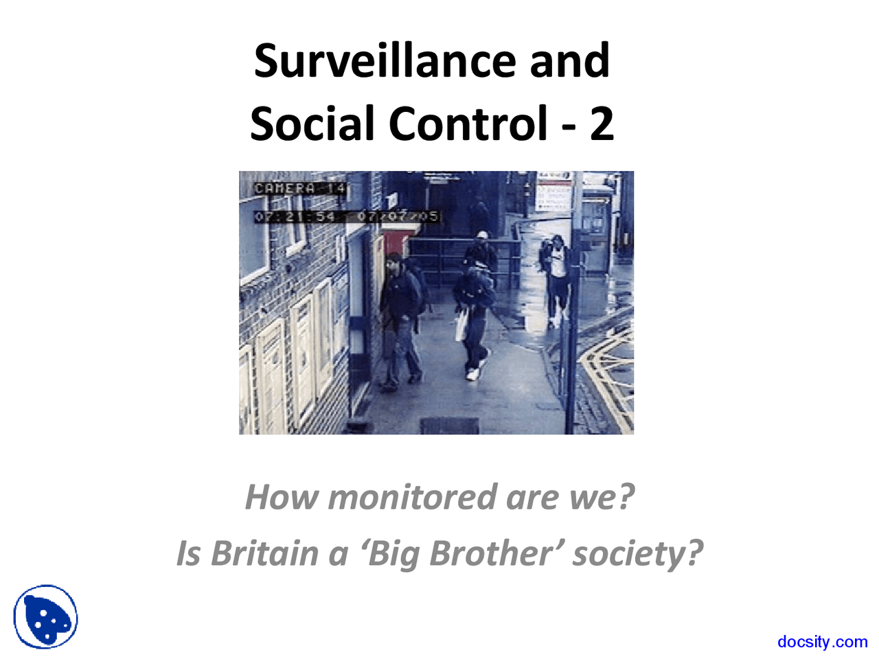 Social Control Introduction To Sociology Lecture Slides Docsity
