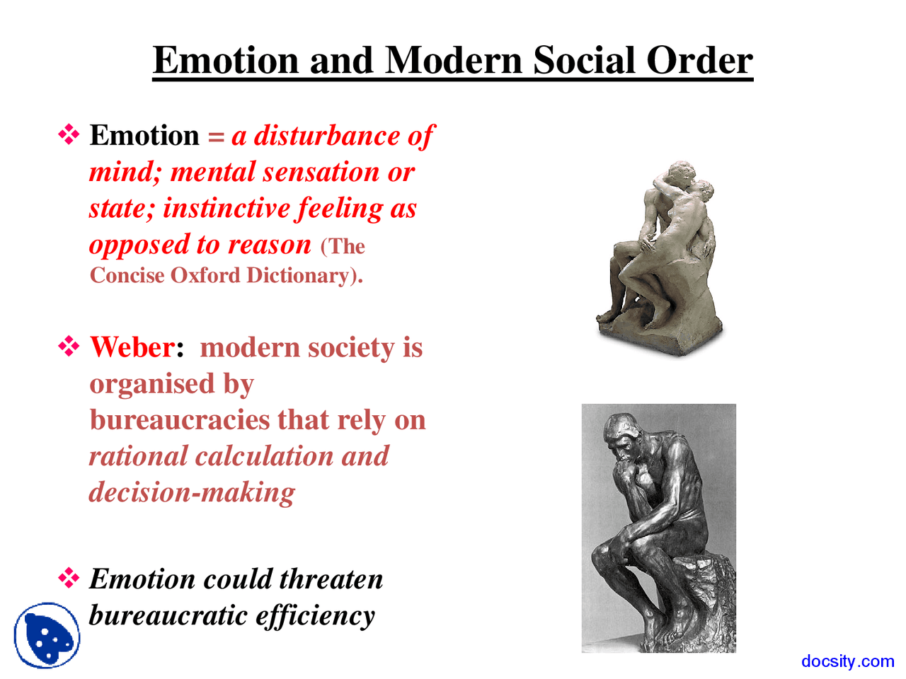 Emotion And Modernity Introduction To Sociology Lecture Slides