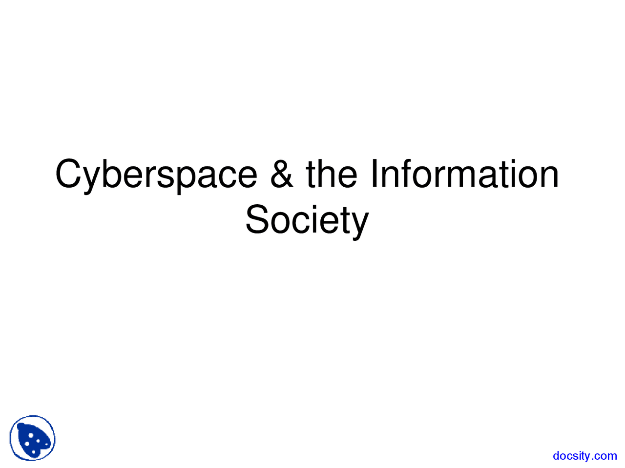 Network Society Introduction To Sociology Lecture Slides Docsity