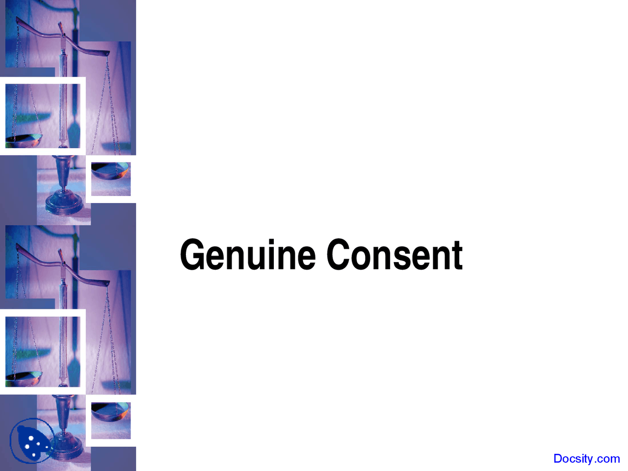 Genuine Consent - Business Law - Lecture Slides | Slides Commercial Law ...