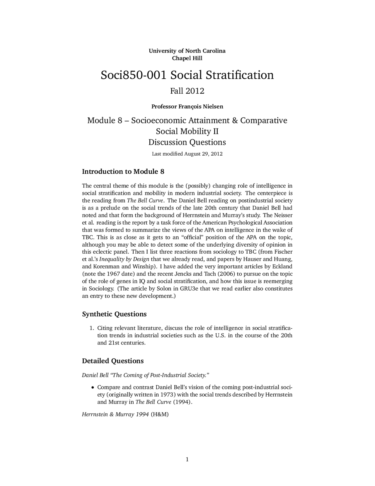 Social Mobility Stratification Sociology Lecture Notes Docsity