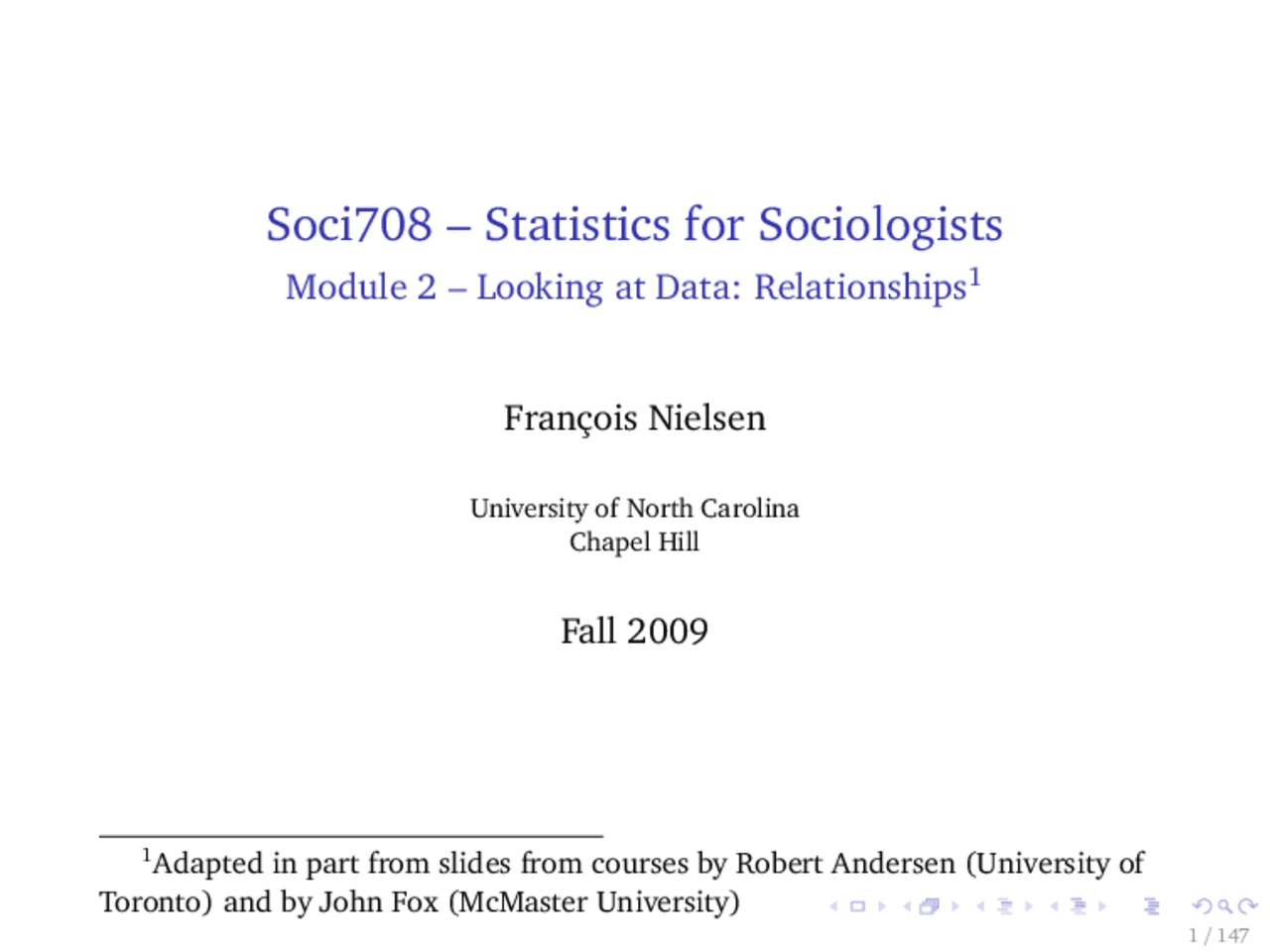 Relationships Sociologist Statistics Lecture Slides Slides
