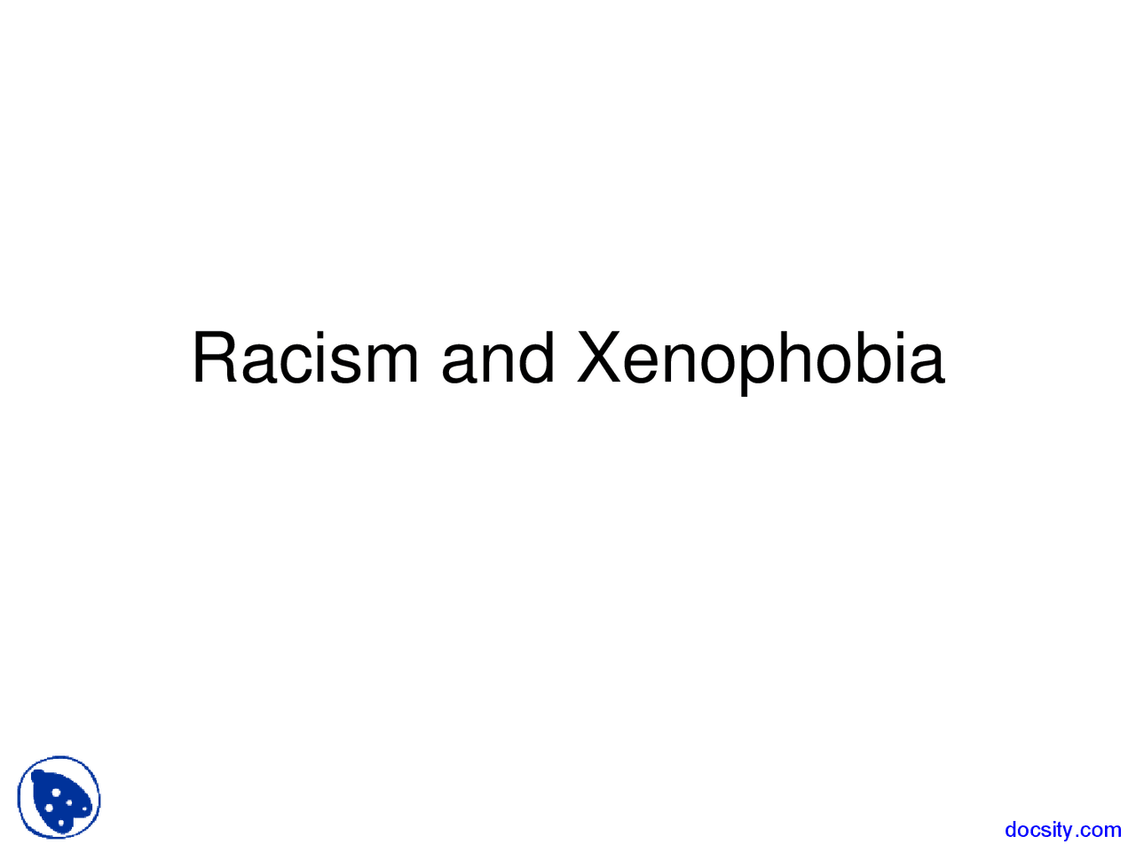 Racism And Xenophobia European Societies Lecture Slides Docsity
