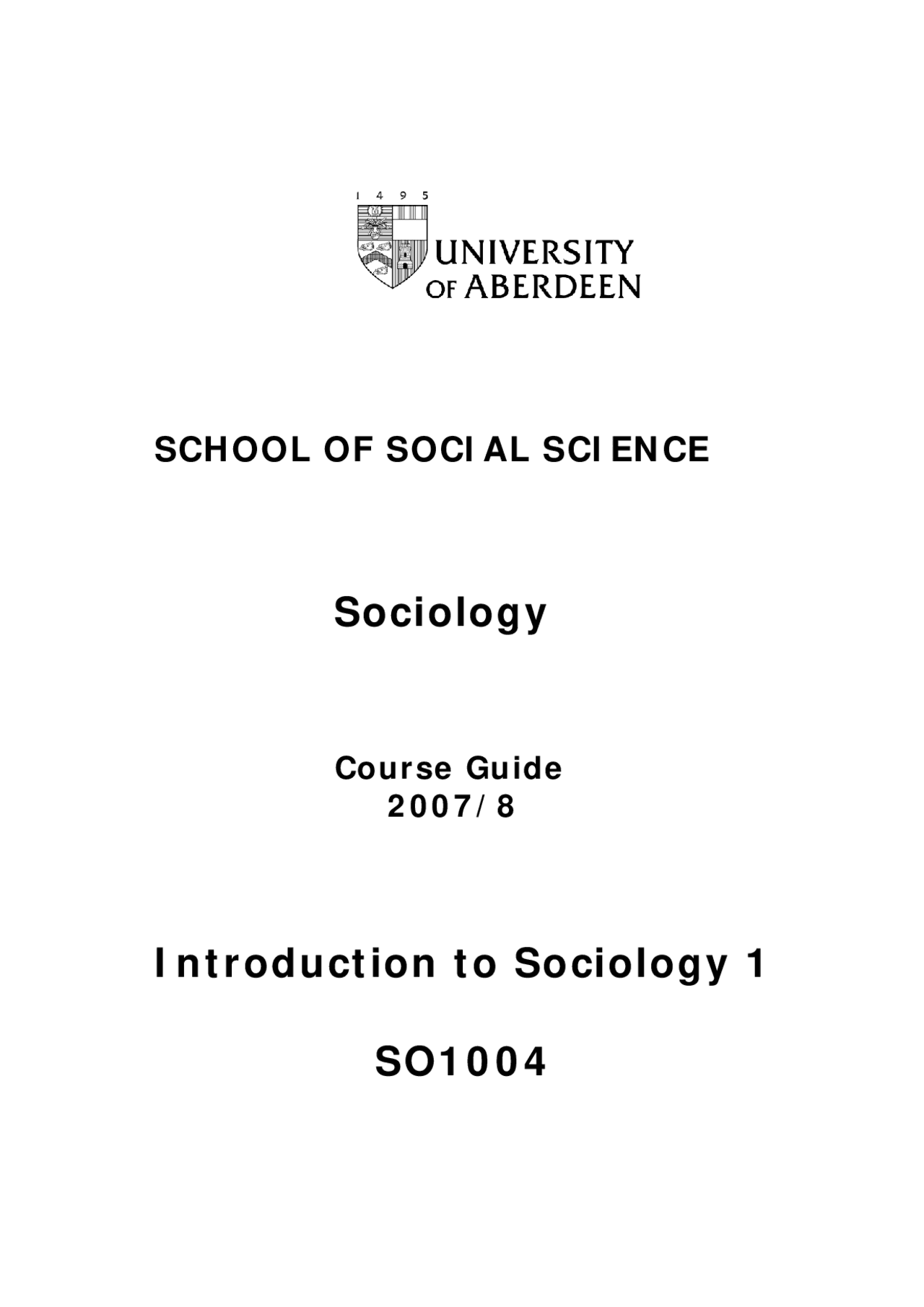 Introduction to Sociology - Syllabus | Study Guides, Projects, Research ...