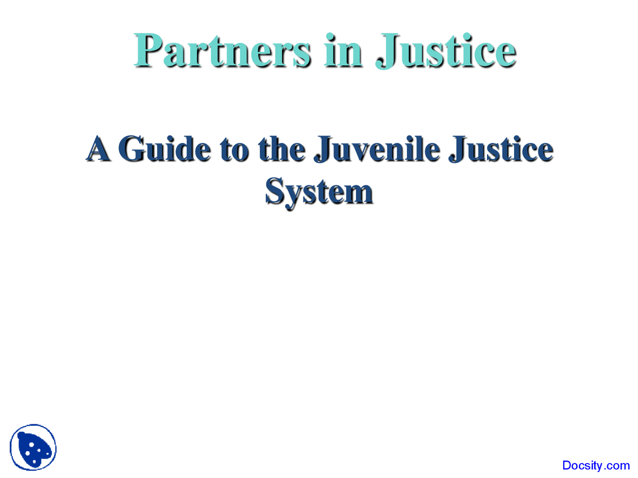 Partners in Justice - Civil Law - Lecture Slides - Docsity