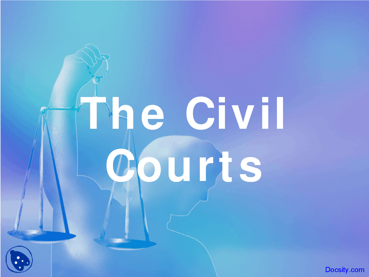 Understanding the Civil Courts: A Guide to Civil Claims and Procedures | Slides Civil Law | Docsity