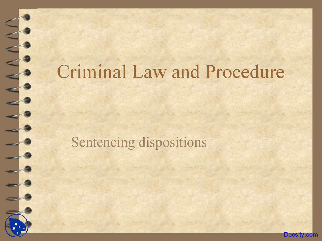 Criminal Law And Procedure Criminal Law Lecture Slides Docsity