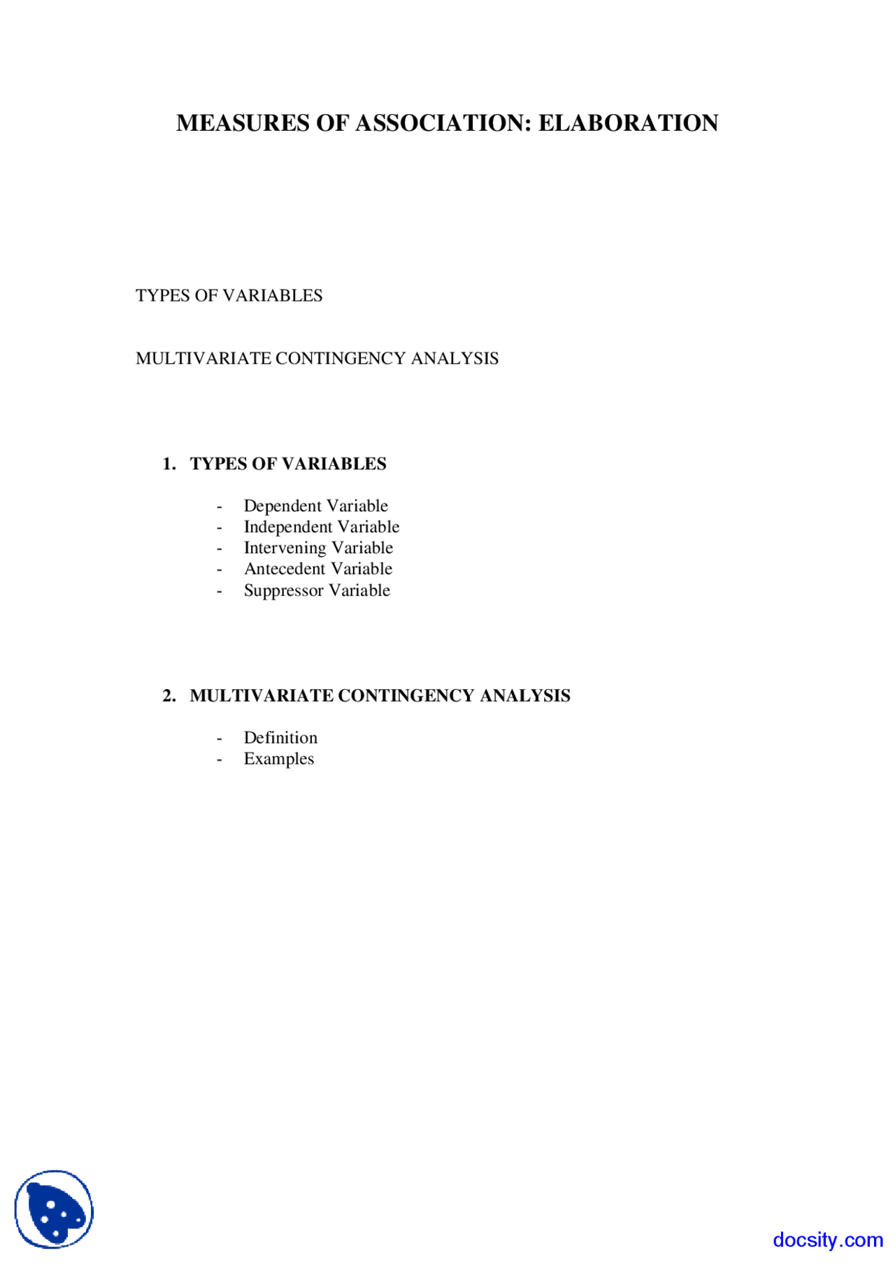 Elaboration Social Research Method Lecture Notes Docsity