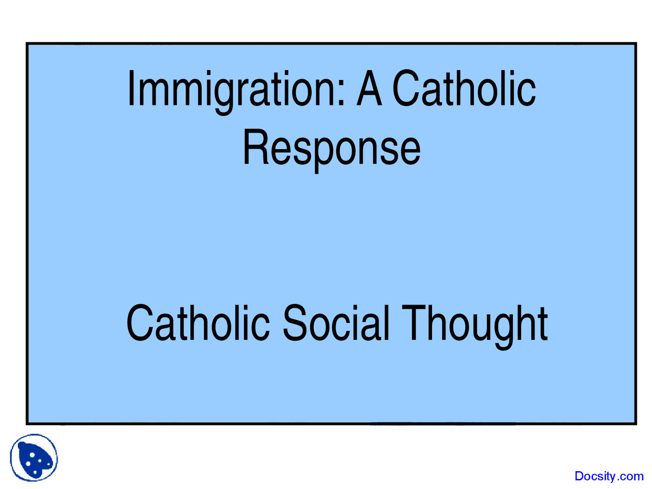 Five Principles of Migration from Catholic Social Teaching: Persons ...