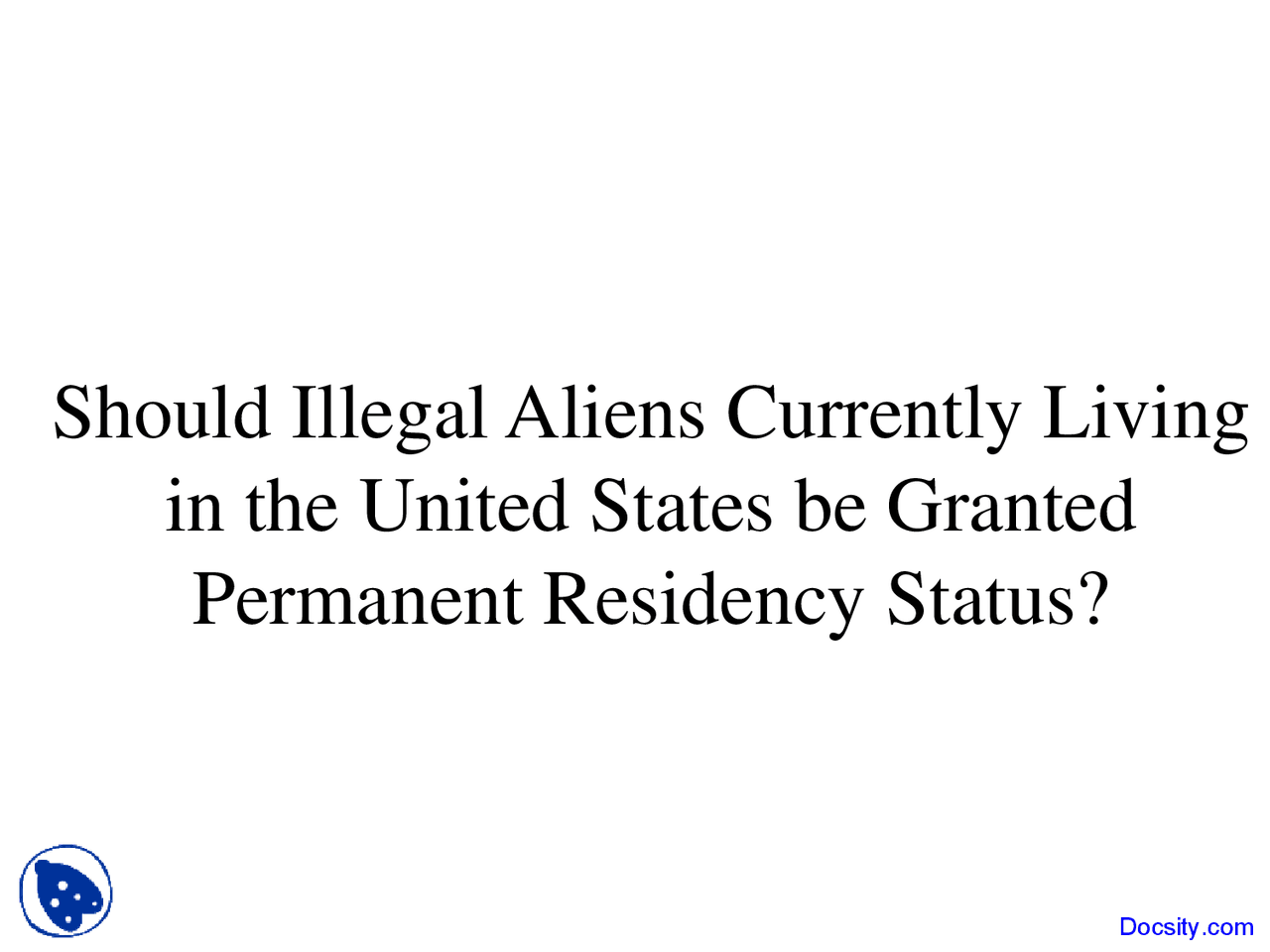 Illegal Aliens Immigration Law Lecture Slides Docsity