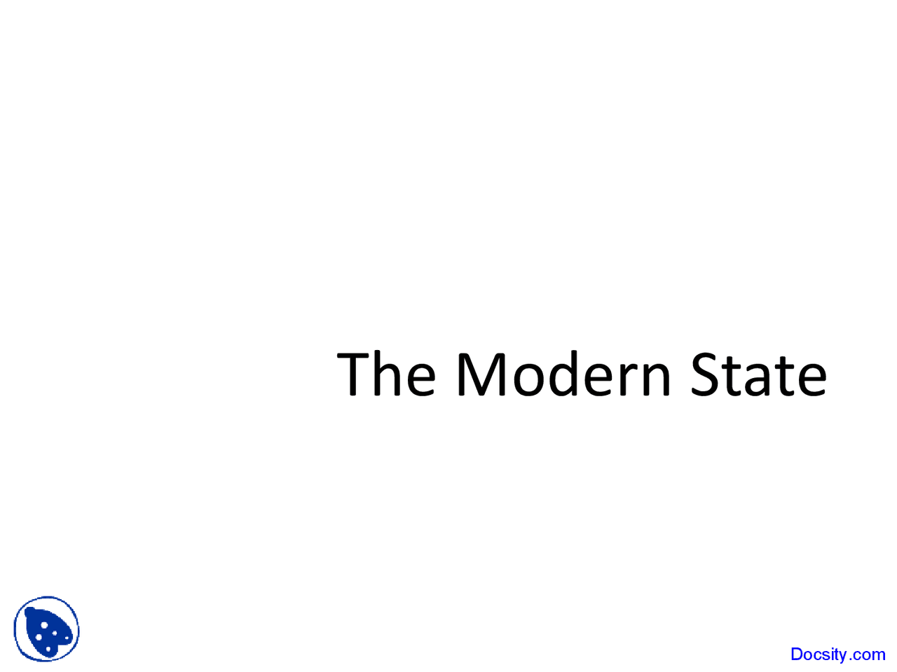 Modern State - Political Science - Lecture Slides | Slides Political ...