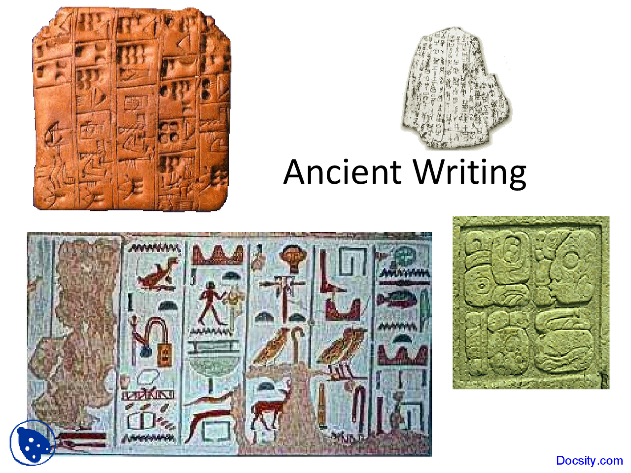 Ancient Writing World Literature Lecture Slides Docsity