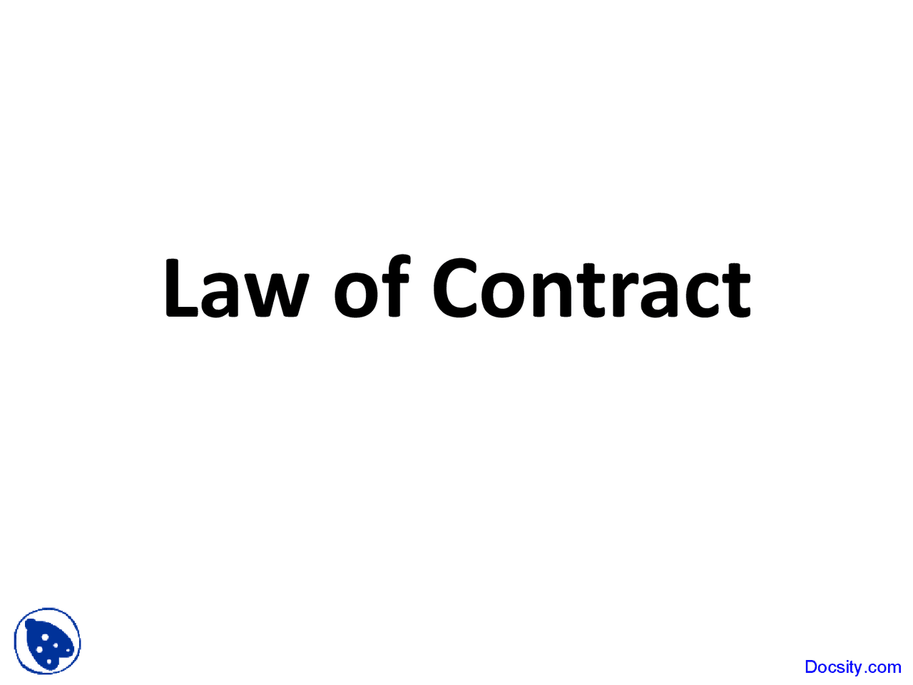 Offer And Acceptance Law Of Contract Lecture Slides Docsity