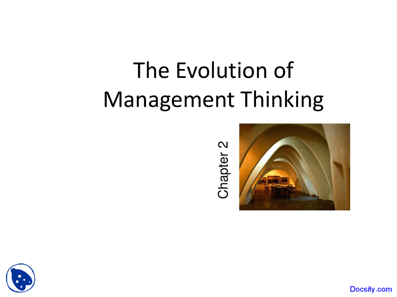 Evolution of Management Thinking - Political Science - Lecture Slides ...