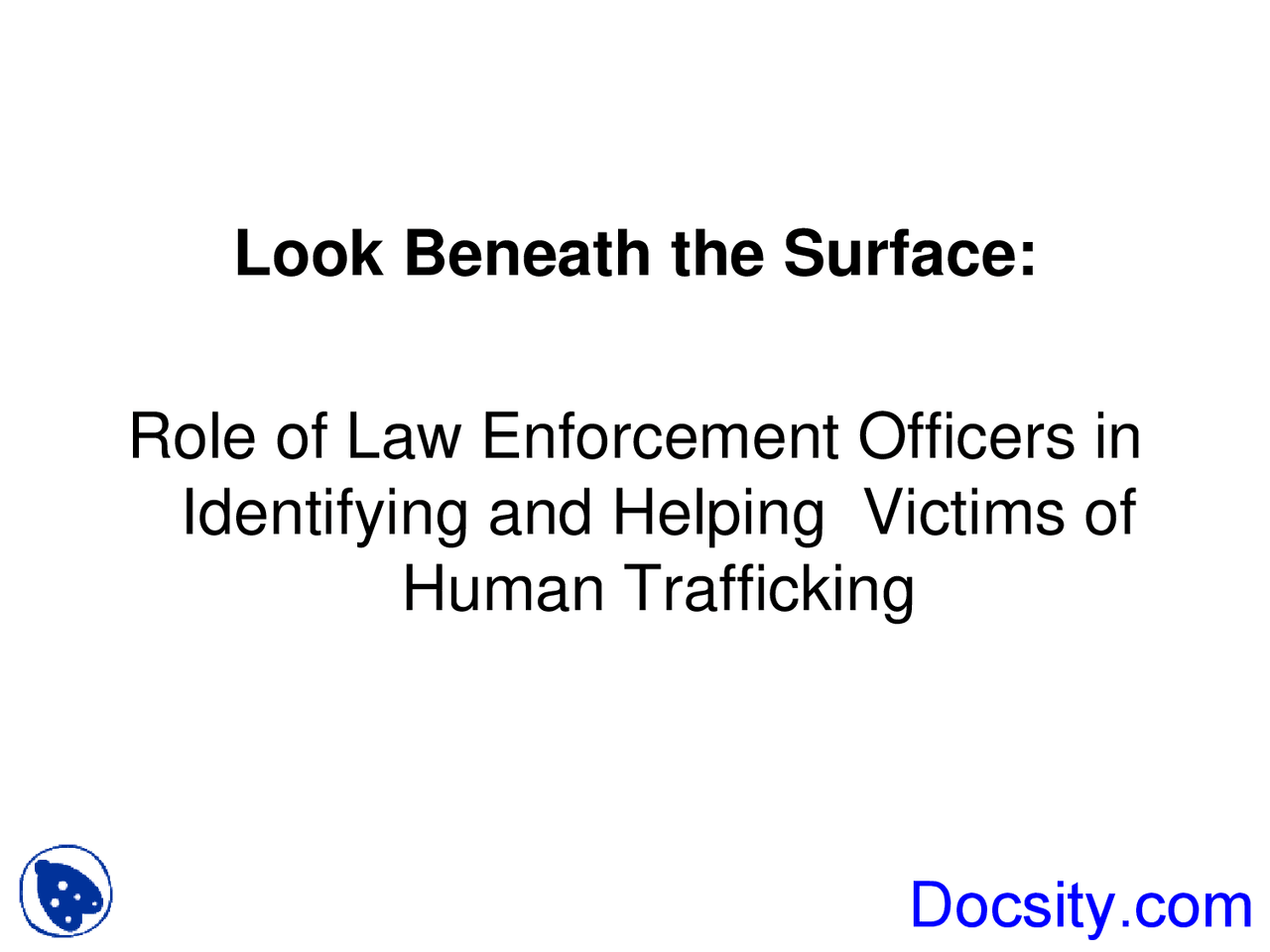 Role Of Law Enforcement Officers Immigration Law Lecture Slides