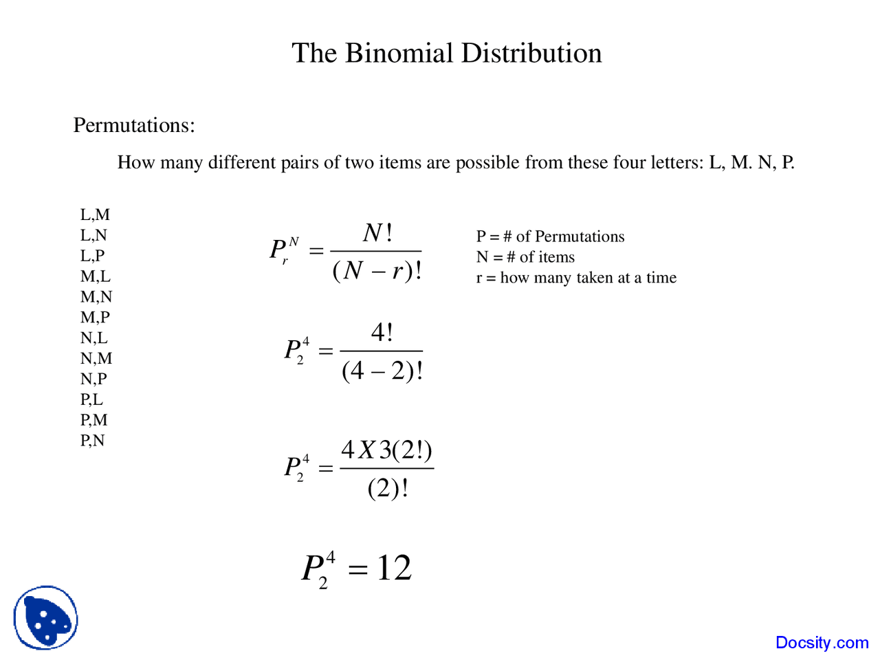 Binomial Distribution Data Analysis In Psychology Lecture Slides