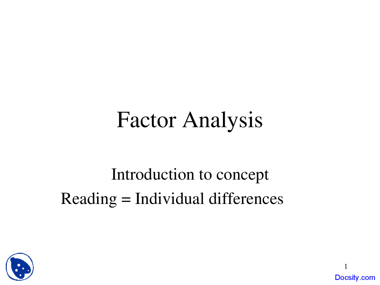 Introduction To Concept Reading Practicals Methodology And Statistics