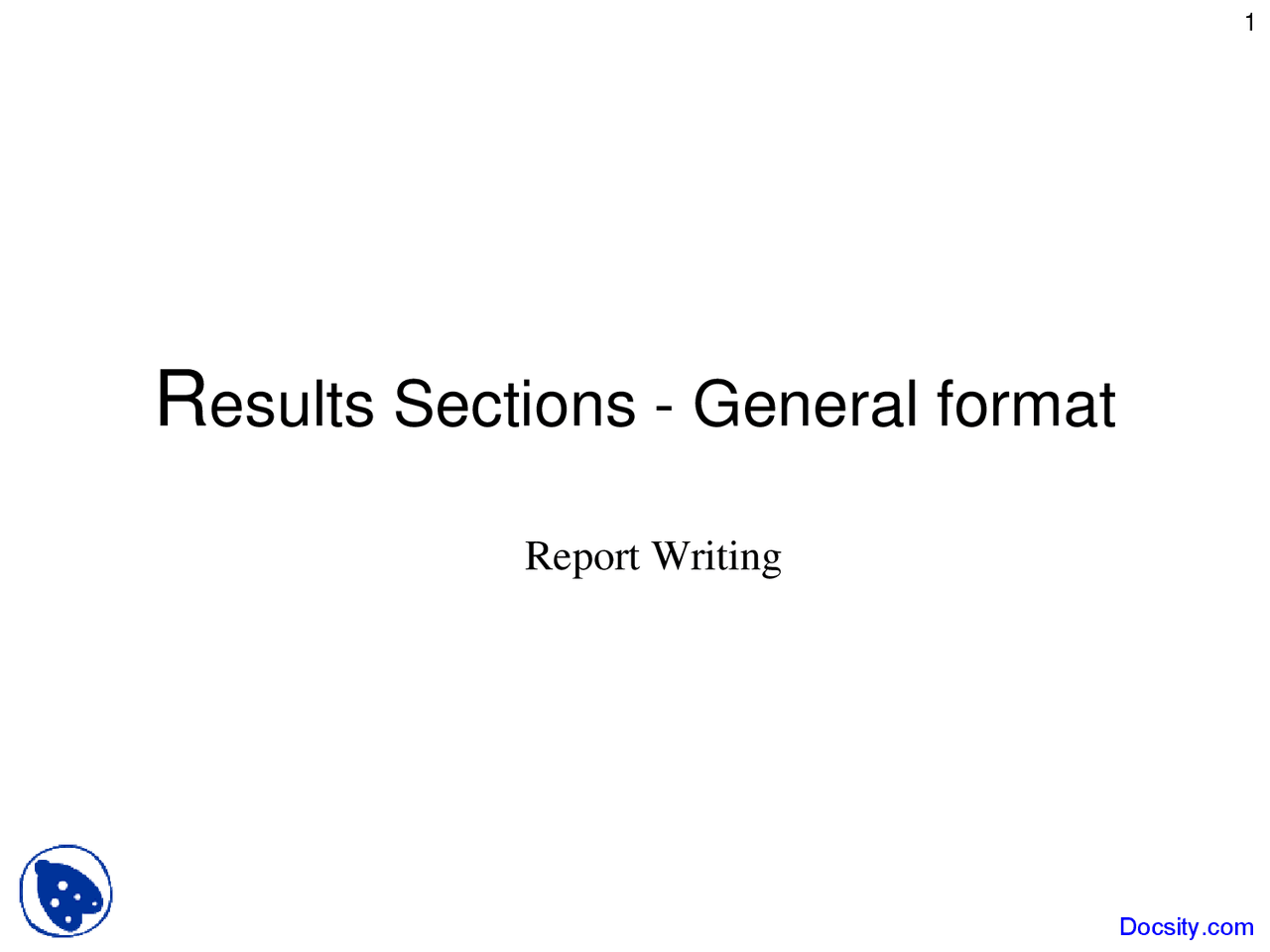 Report Writing Practicals Methodology And Statistics Lecture Slides
