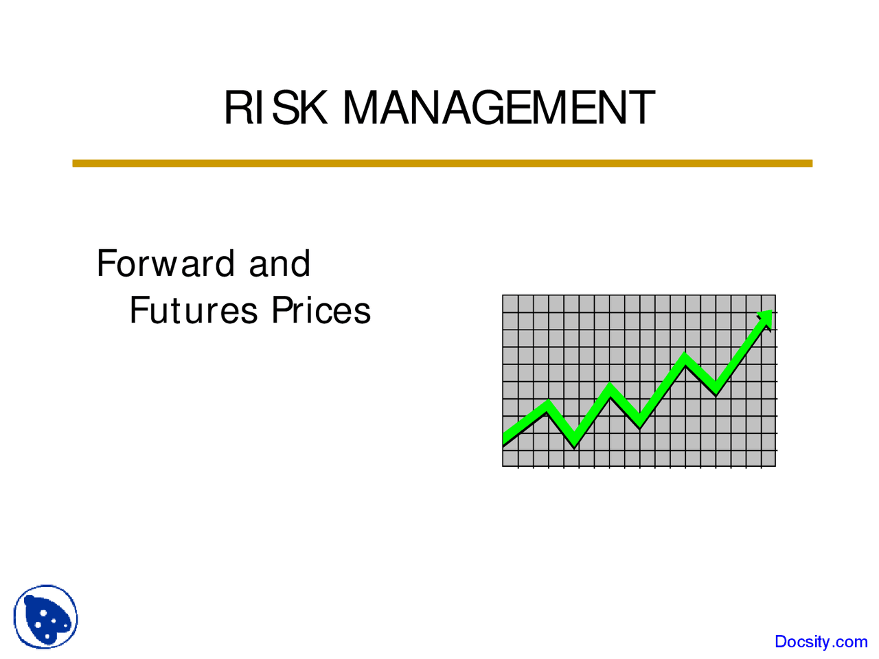 Forward and Futures Prices - Risk Management - Lecture Slides - Docsity