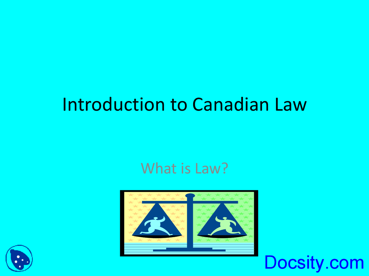 Introduction To Canadian Law Law Lecture Slides Docsity