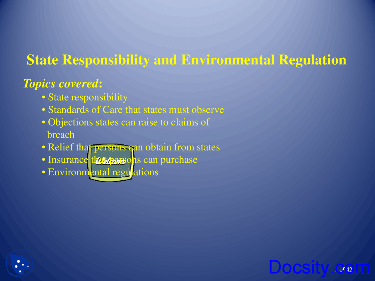 State Responsibility and Environmental Regulation - Law - Lecture ...