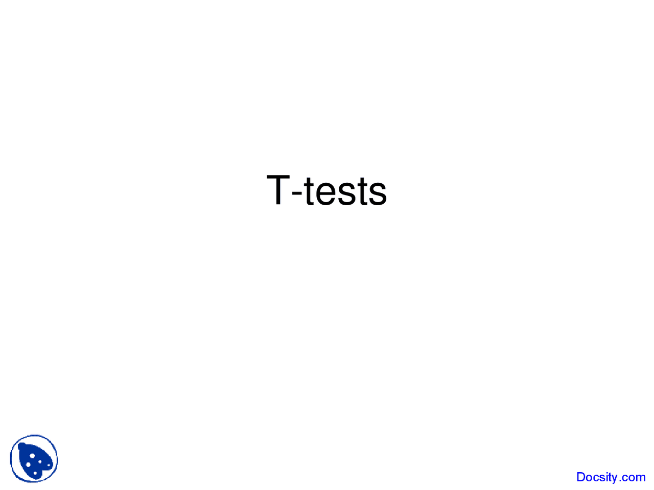 T Tests Practicals Methodology And Statistics Lecture Slides Docsity