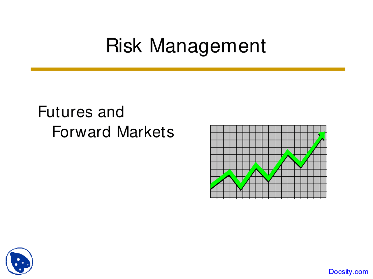 Futures and Forward Markets - Risk Management - Lecture Slides - Docsity