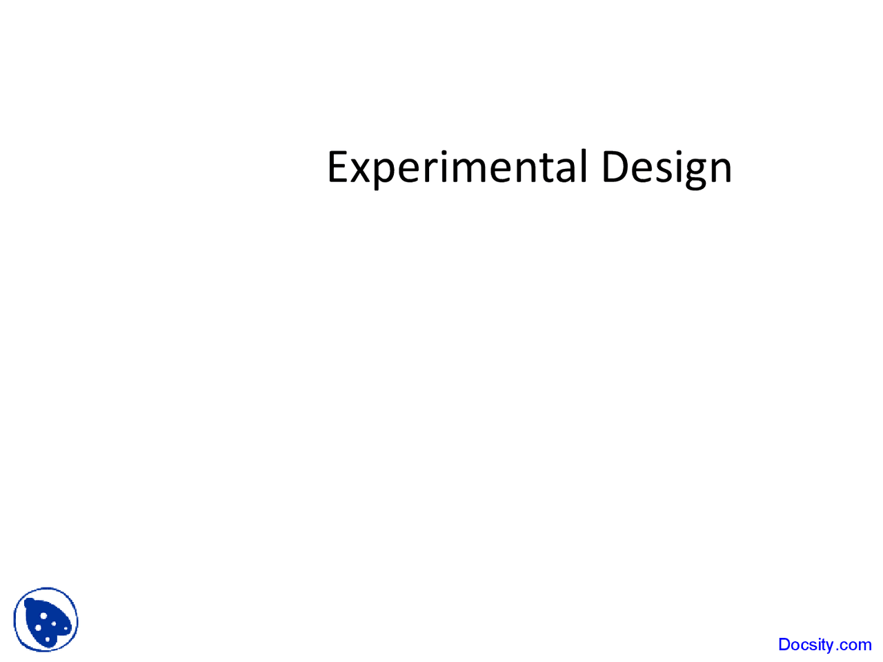 Experimental Design Social Research Methods Lecture Slides Docsity