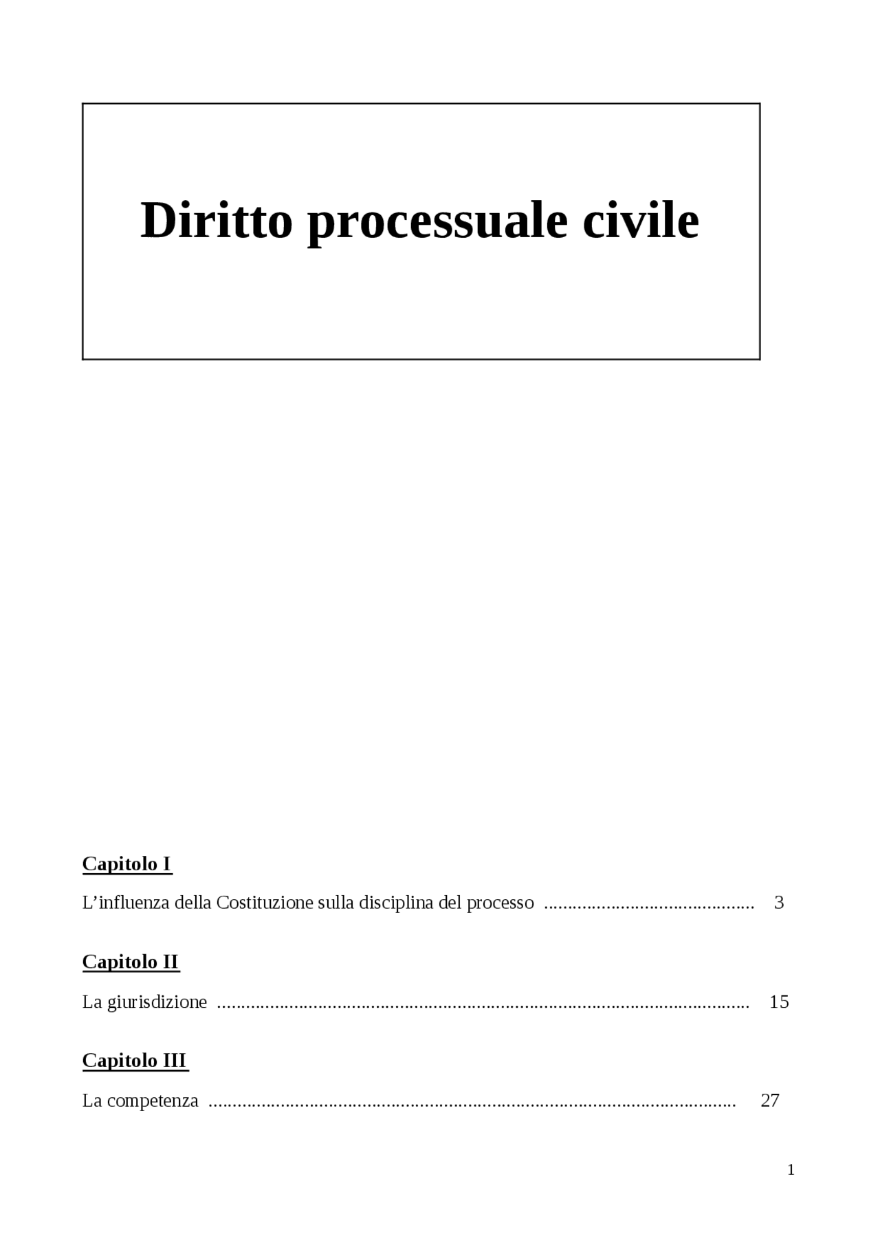 Riassunto Diritto Processuale Civile Parte Generale Verde Docsity