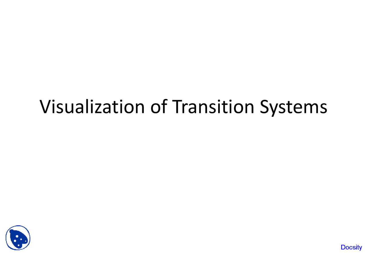 Visualization Of Transition Systems Computers And Scientific Thinking Lecture Slides Docsity