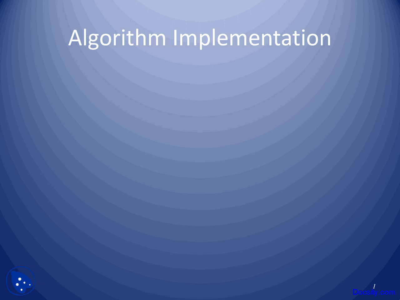 Algorithm Implementation Introduction To Computer Science Lecture 5746