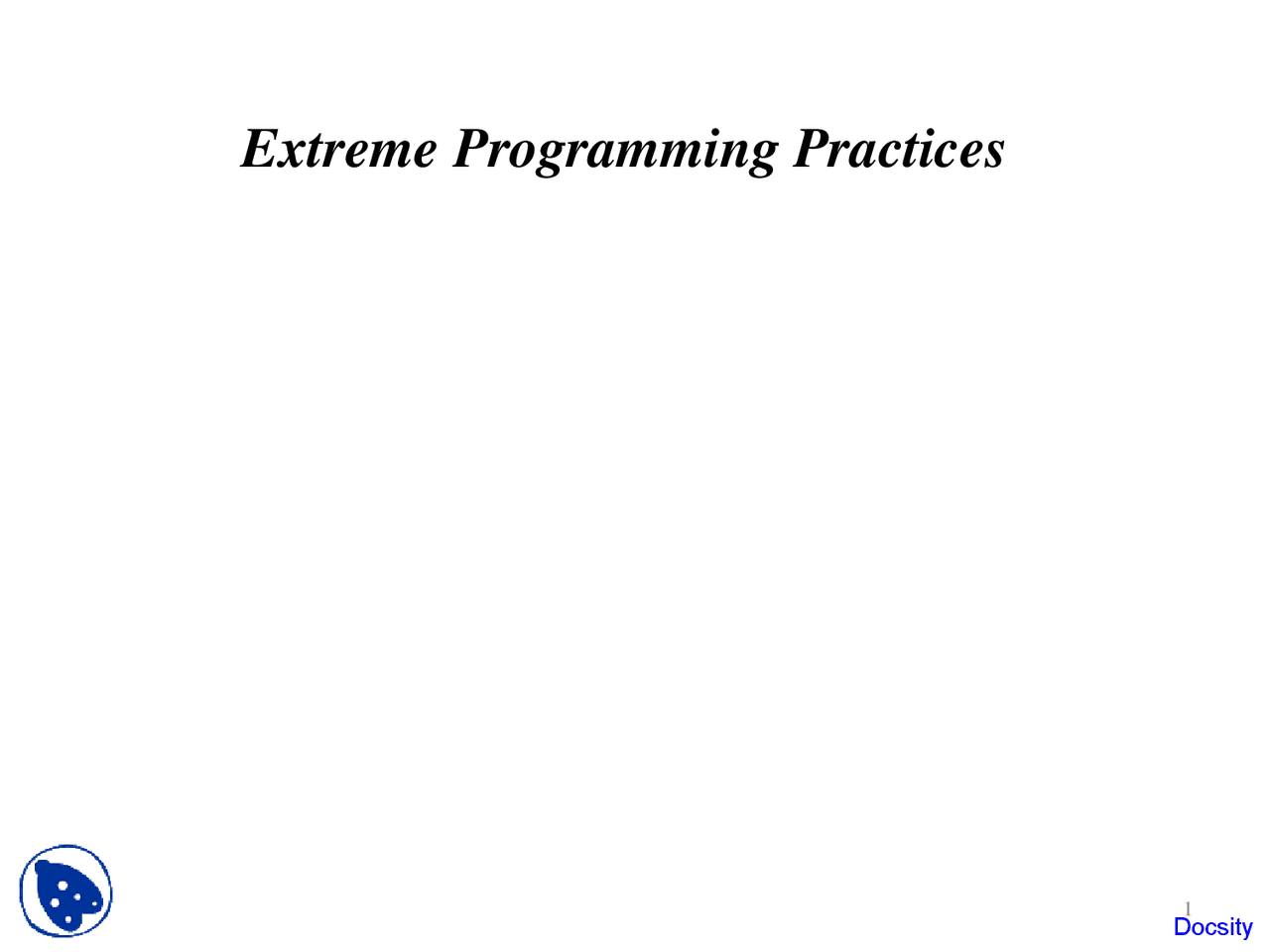 Extreme Programming Practices Computers And Scientific Thinking Lecture Slides Docsity