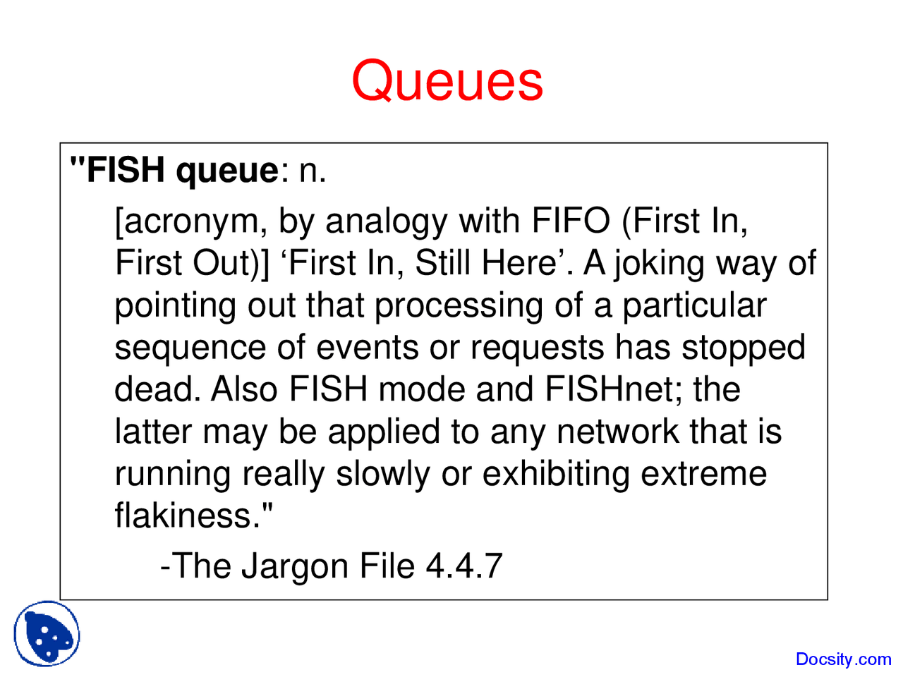 Queues Fundamentals Of Computer Science Lecture Slides Docsity