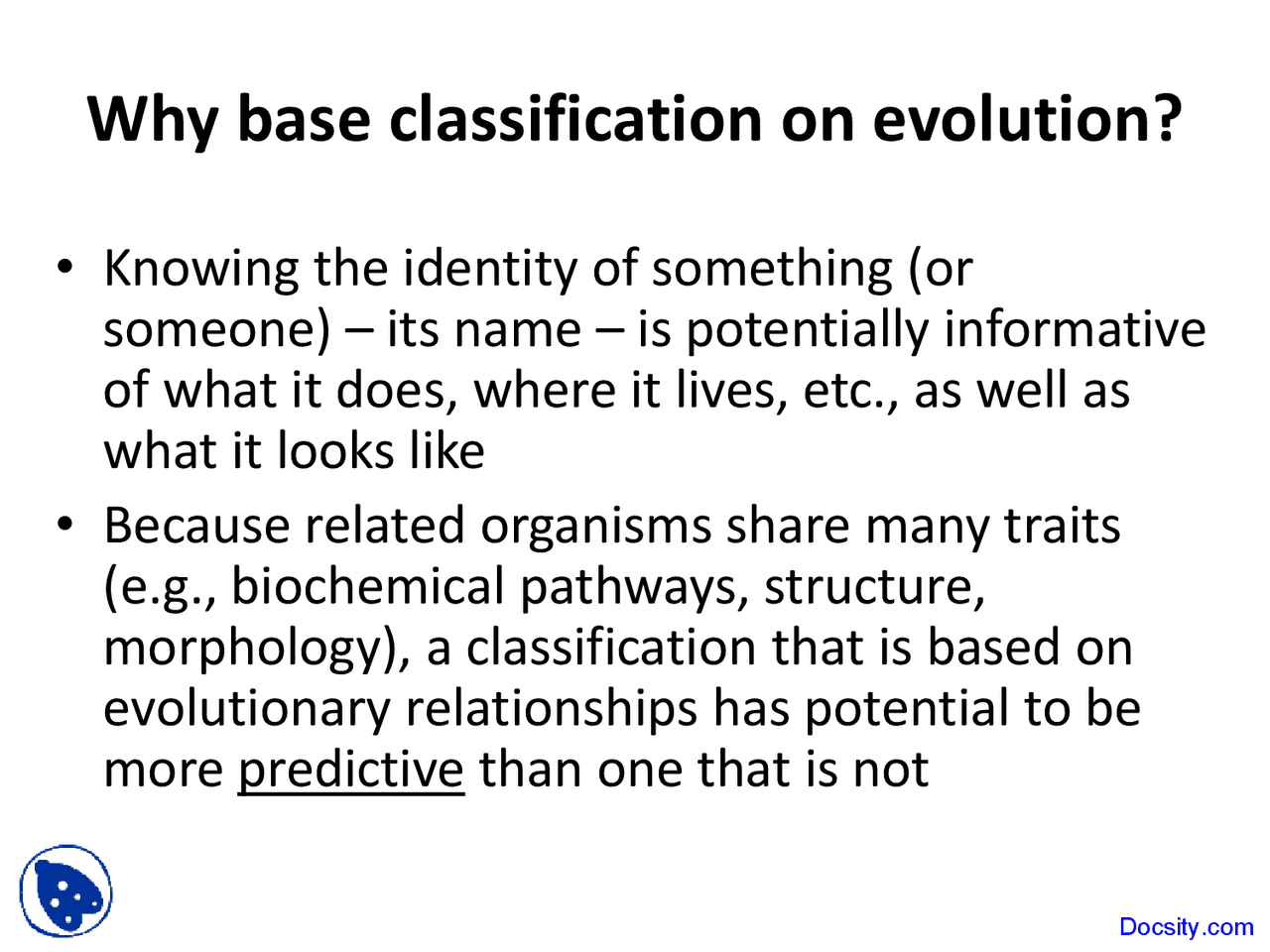 Naming Systems Evolution Of Plants Lecture Slides Docsity
