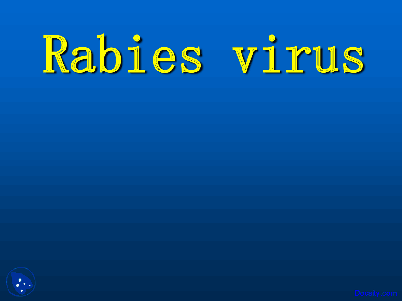 Rabies Virus Microbiology Lecture Slides Slides Microbiology