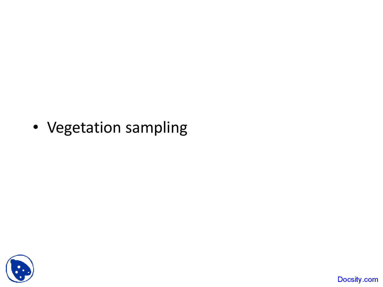 Vegetation Sampling Flora And Vegetation Of Ontario Lecture Slides