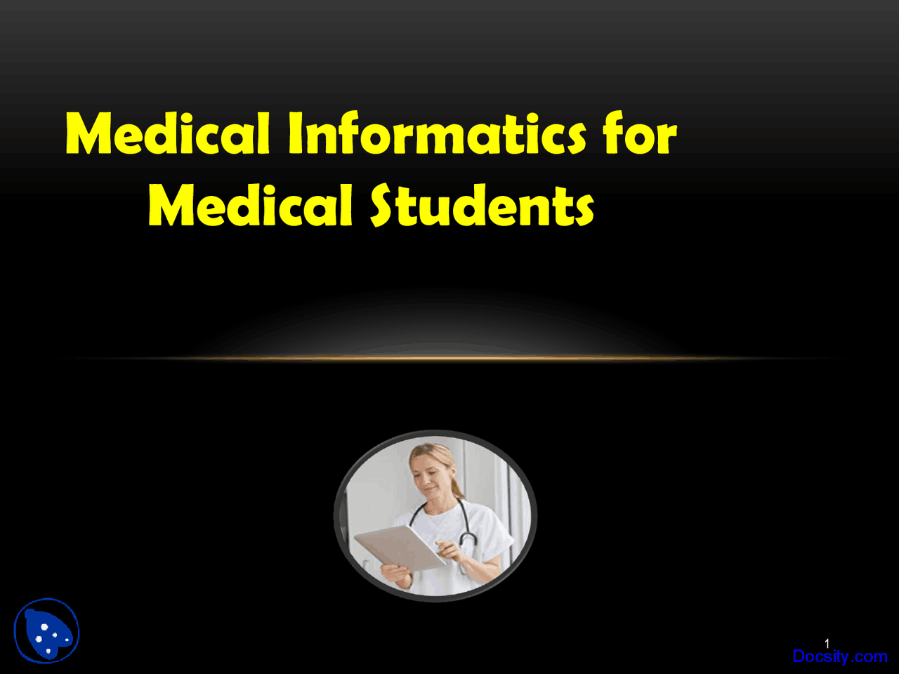 Medical Informatics for Medical Students - Microbiology - Lecture Slides - Docsity