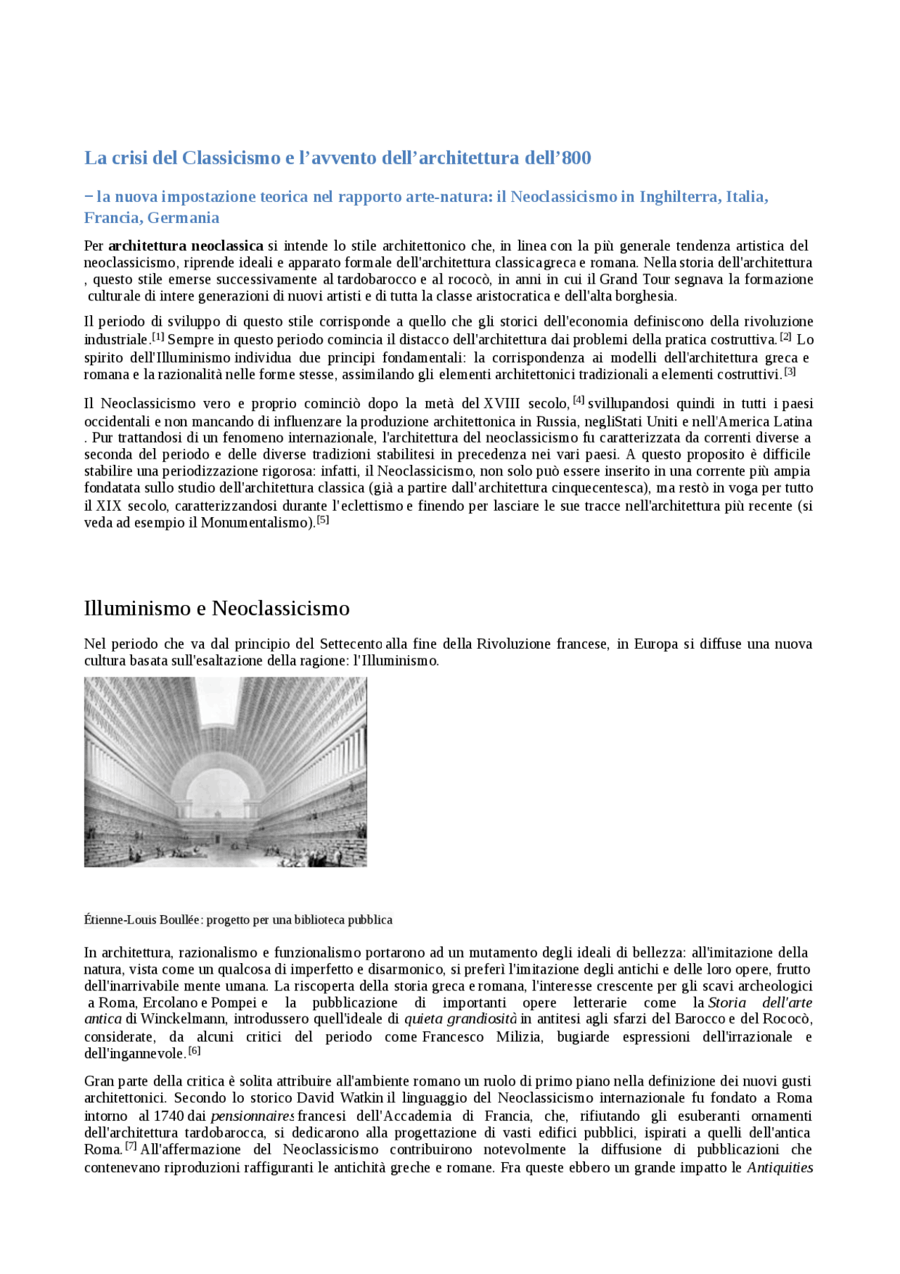 La crisi del Classicismo - Docsity