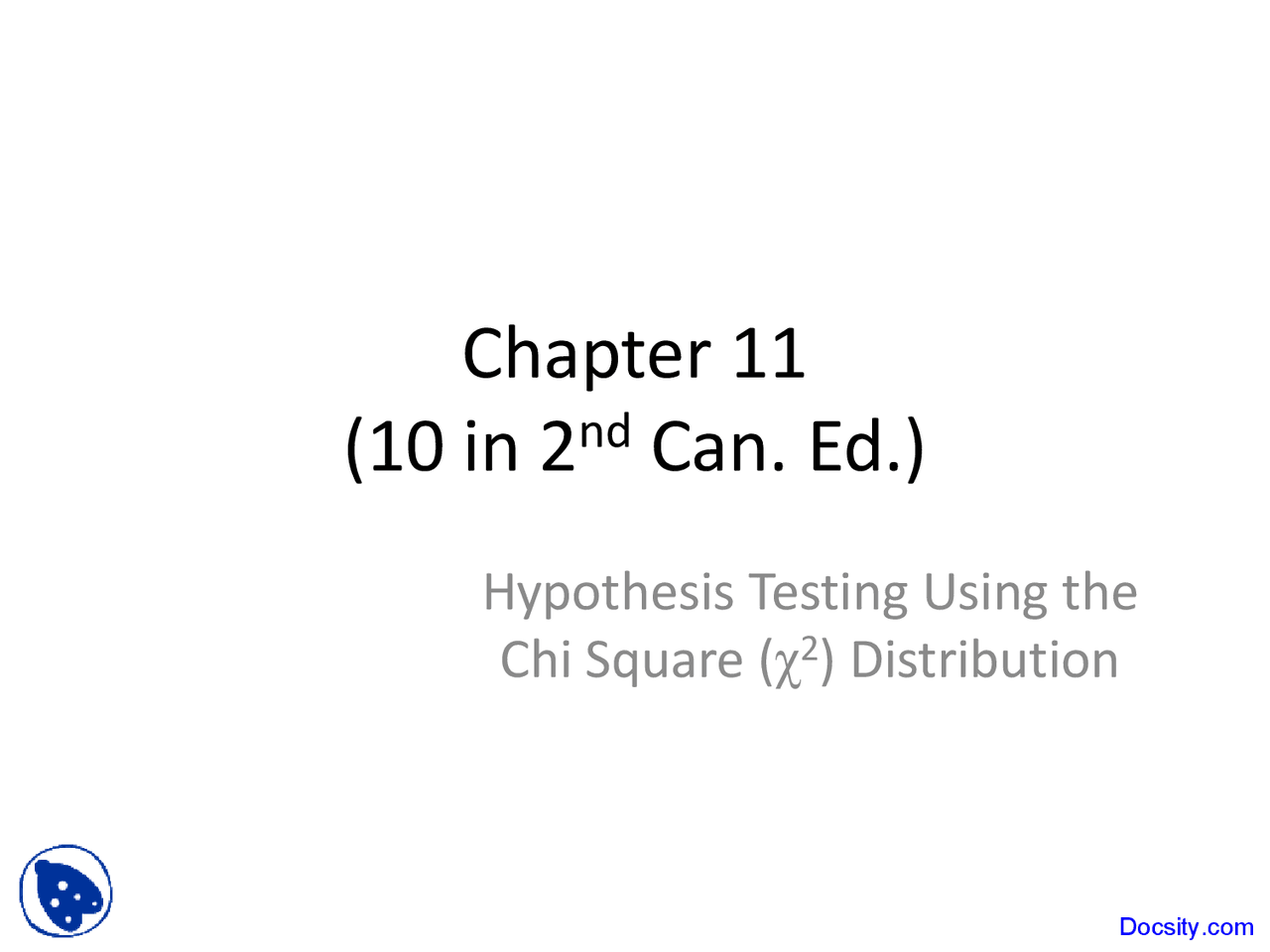 Chi Square Distribution Basic Statistics For Sociology Lecture